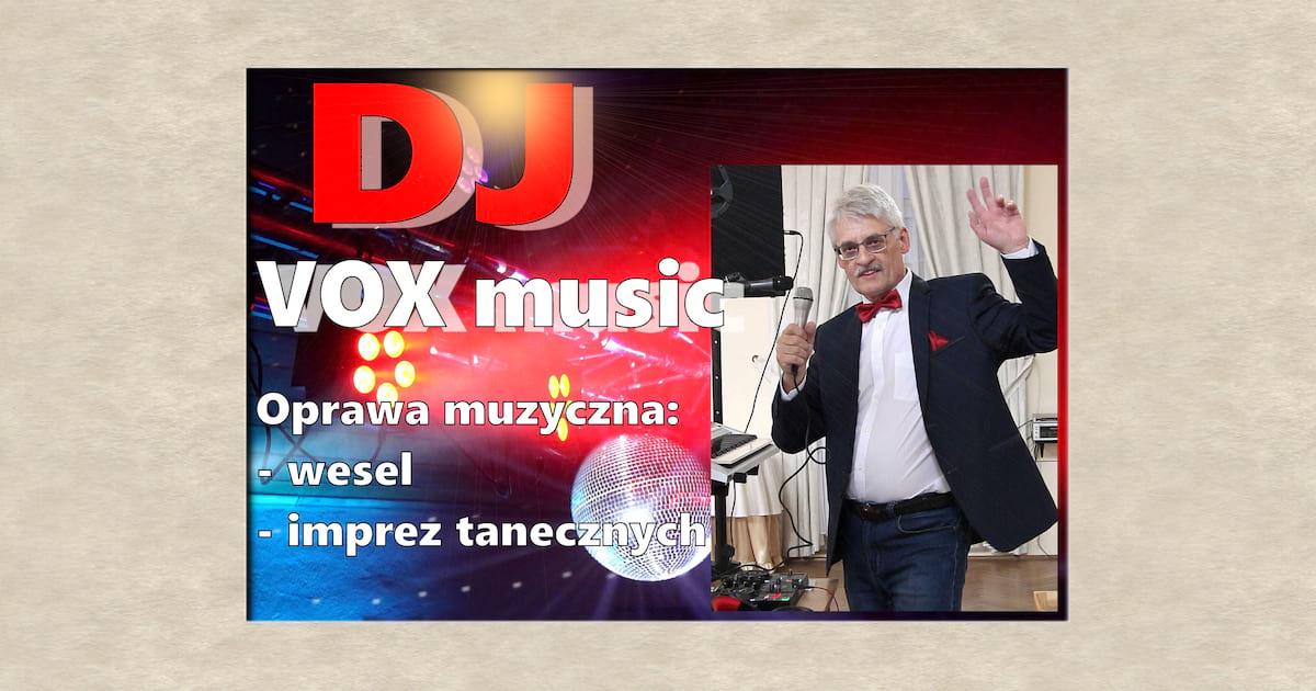 Dj na wesele DJ VOX music - Kraków - oprawa muzyczna - PlanujemyWesele